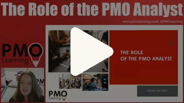 Introduction to the Role of the PMO Analyst - Webinar - PMO Learning